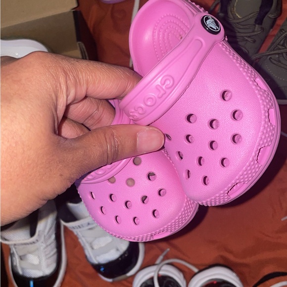 CROCS | Shoes | Crocs Pink Sandals With Signature Perforated Design And ...